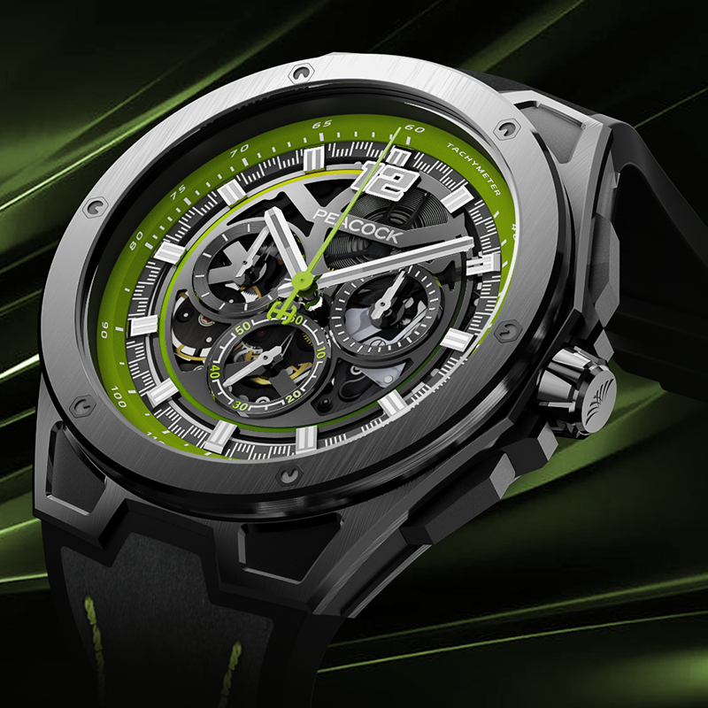 PEACOCK Ultra Speed Chronograph Watch – Peacock Watches