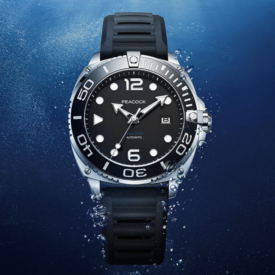 PEACOCK Just Dive Automatic Waterproof Watch – Peacock Watches