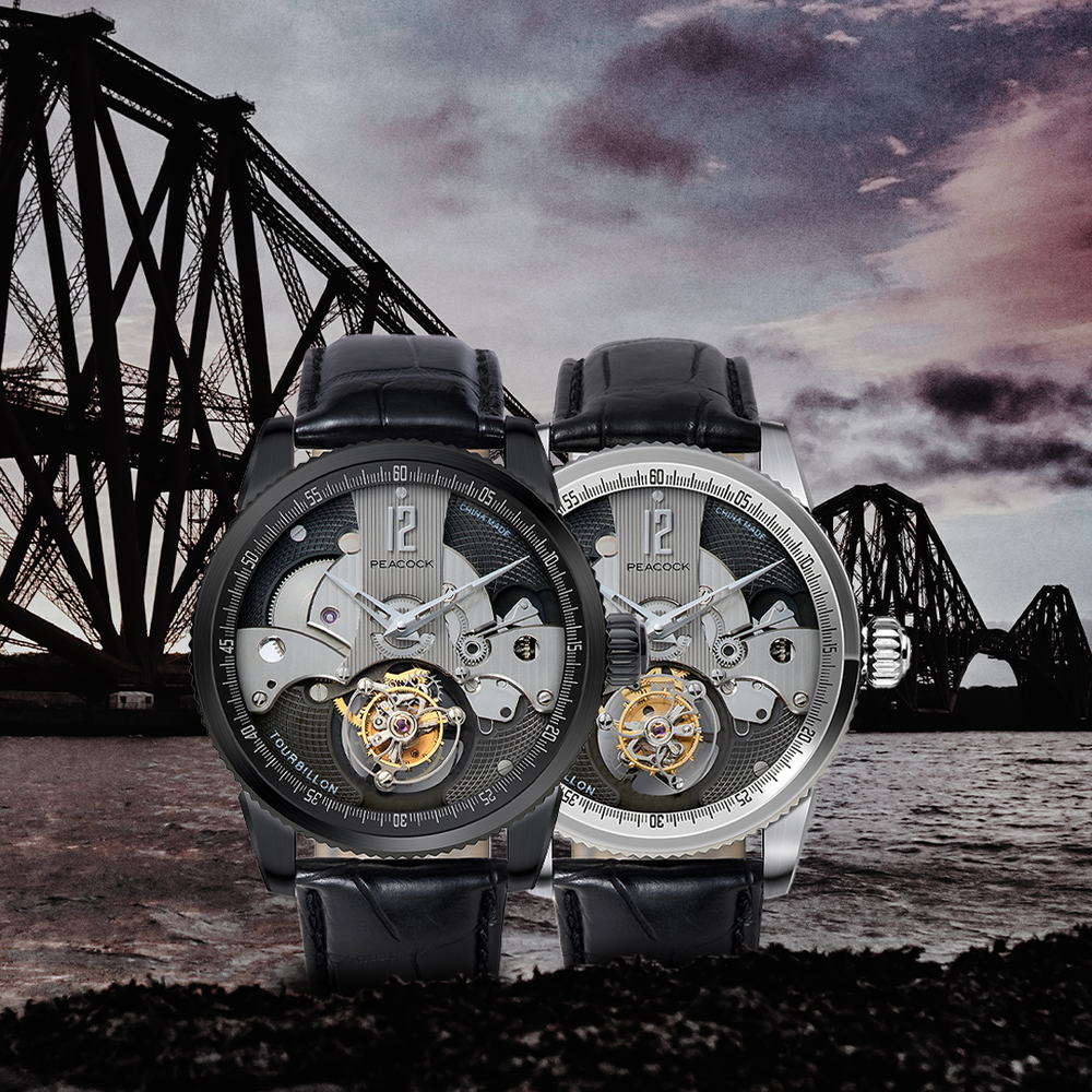 Peacock Witness Off-center Tourbillon Watch 41mm – Peacock Watches