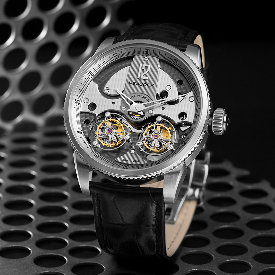 Peacock King Returns Dual Tourbillon Watch 45mm – Peacock Watches